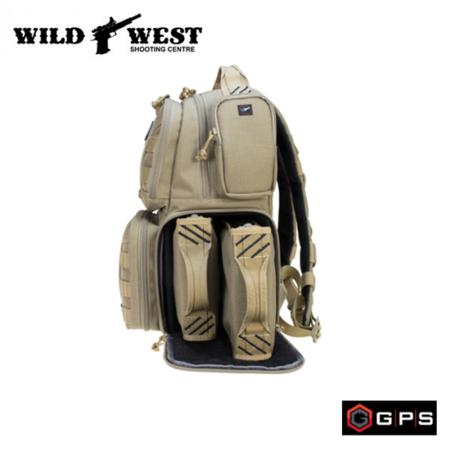GPS Tactical Range Backpack - Holds 2 Handguns | Wild West