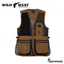 Browning Trapper Creek Mesh Shooting Vest - Clay/Black | Wild West