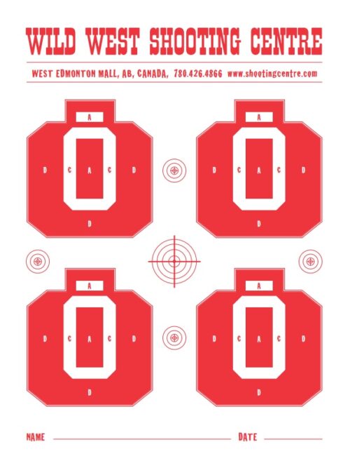 Wild West Shooting Centre "Basic Target" 5 Pack | Wild West